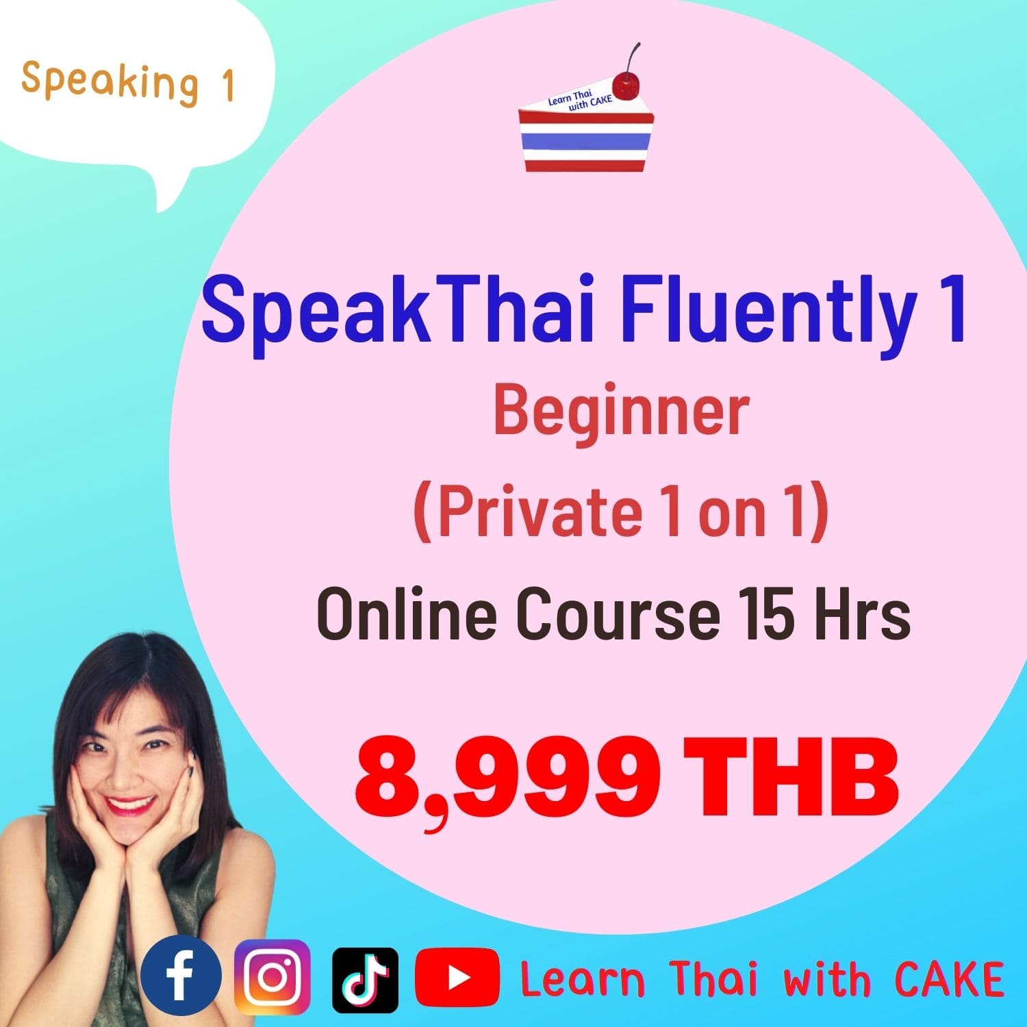 Thai Script 1 BASIC Reading & Writing - Learn Thai with Cake